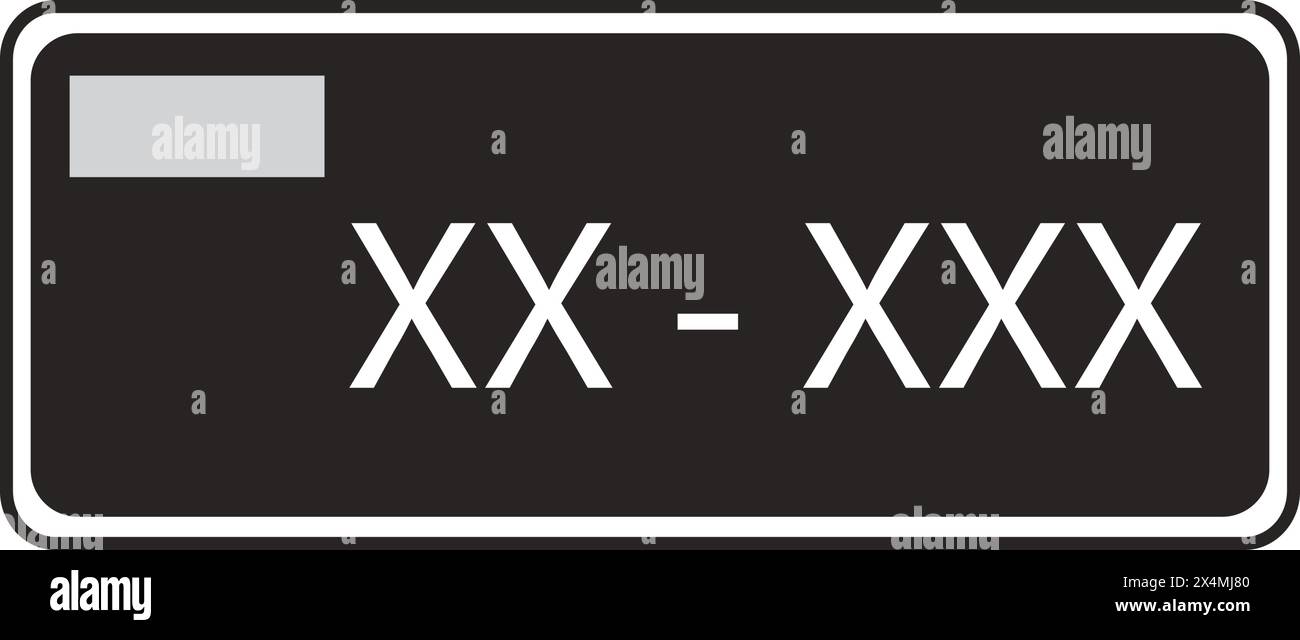 car license plate icon vector illustration symbol design Stock Vector ...