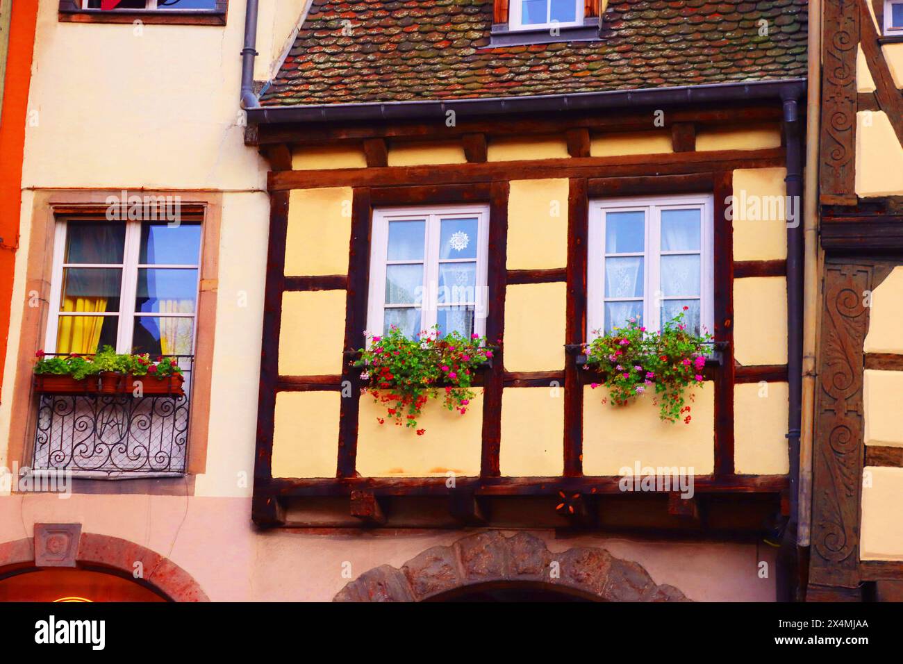 Illuminated christmas windows nativity hi-res stock photography and ...