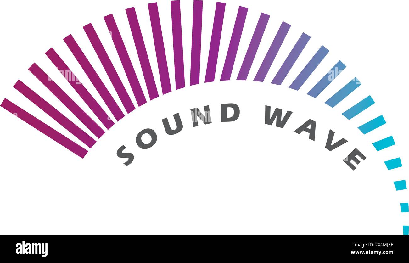 Sound wave logo vector illustration template design Stock Vector Image ...