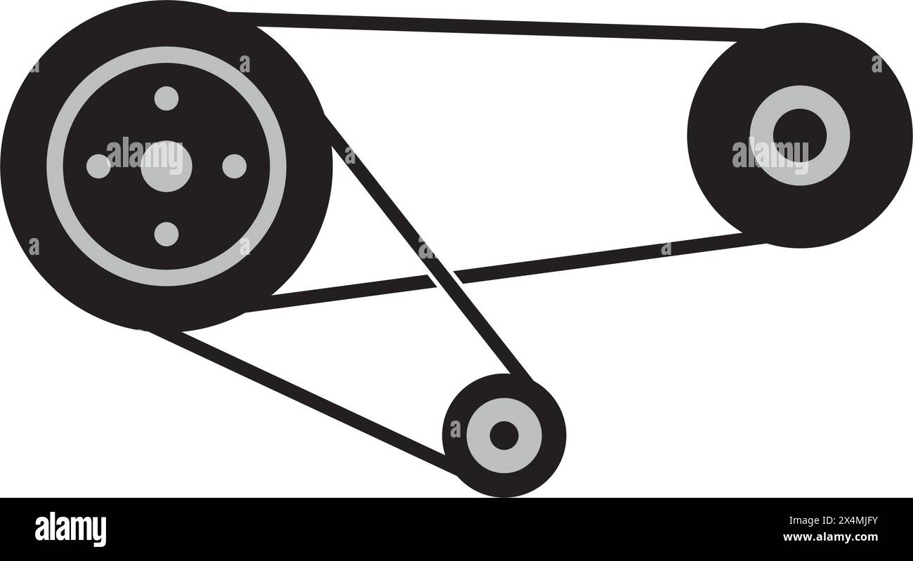 engine belt vector icon illustration symbol design Stock Vector Image ...