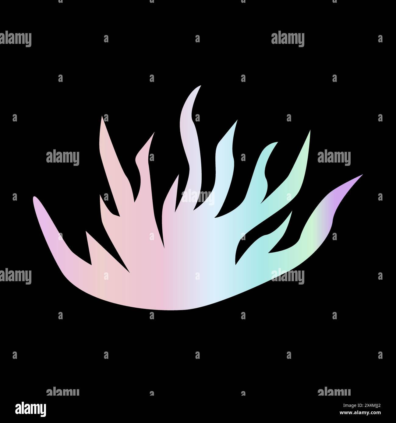 Y2k gradient element, 2000s sticker with hologram, vector futuristic ...