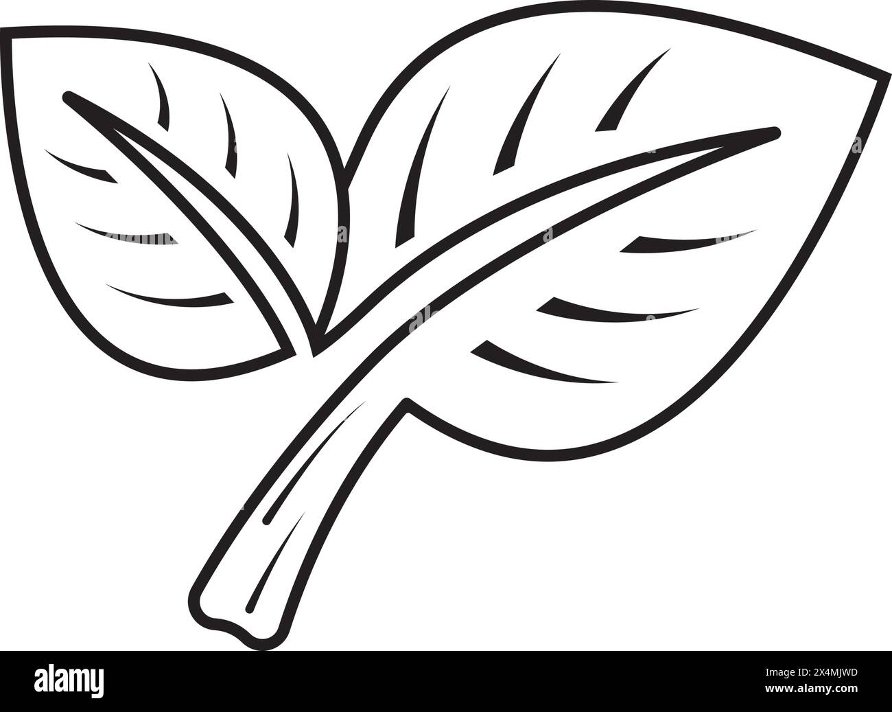 Leaf Icon Vector Illustration Simple Template Design Stock Vector Image