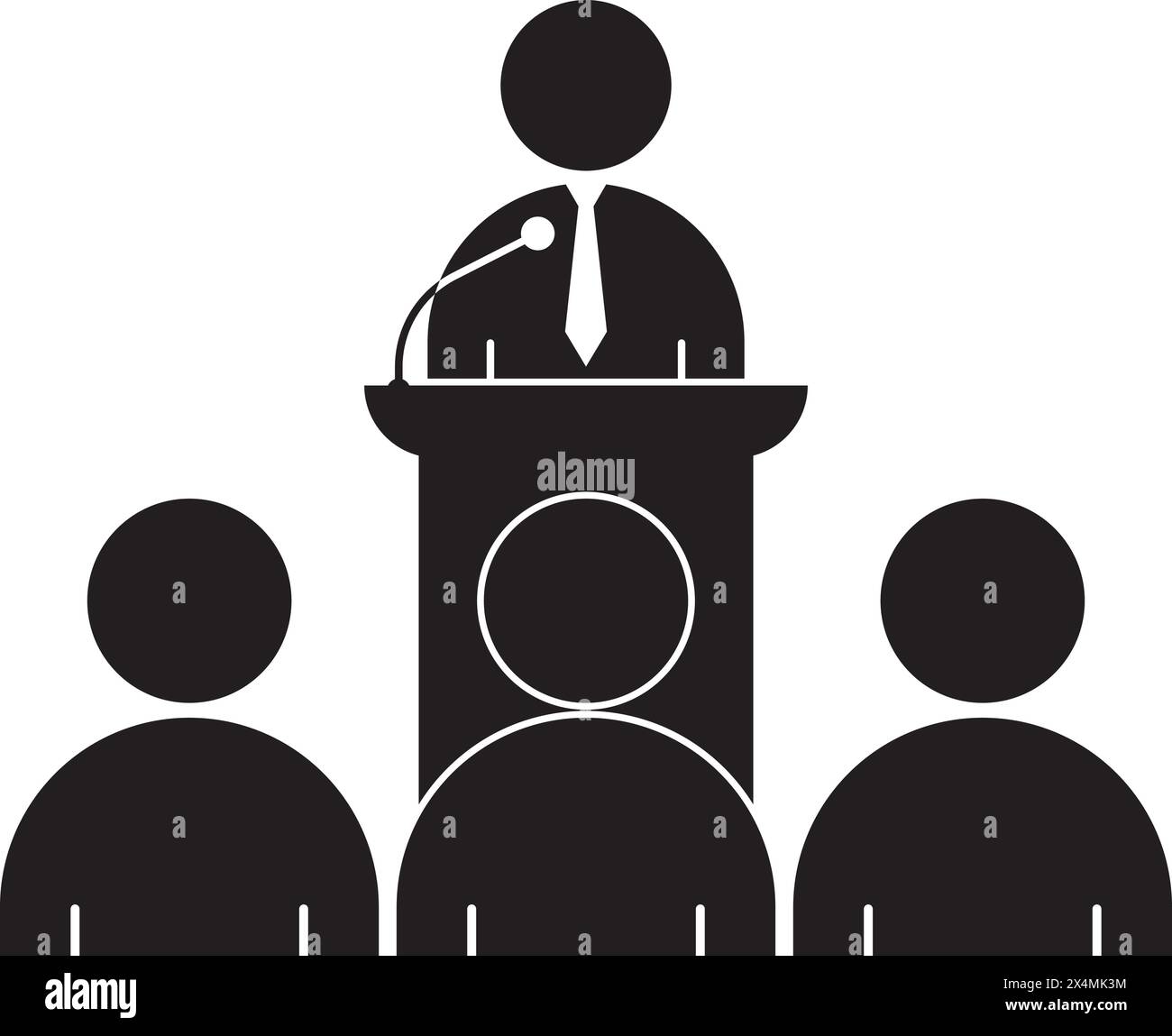 Oration Icon,Presentation vector illustration symbol design Stock ...