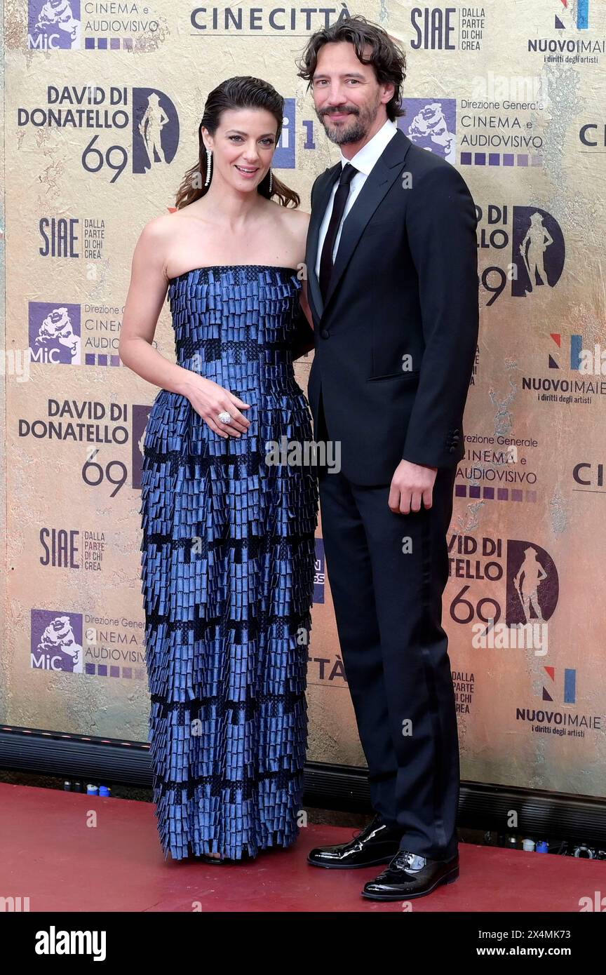 Barbara Ronchi und Alessandro Tedeschi bei der 69. Verleihung der ...