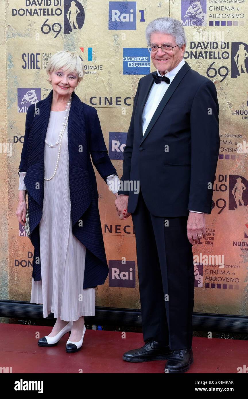 Milena Vukotic, Alfredo Baldi bei der 69. Verleihung der Filmpreise ...