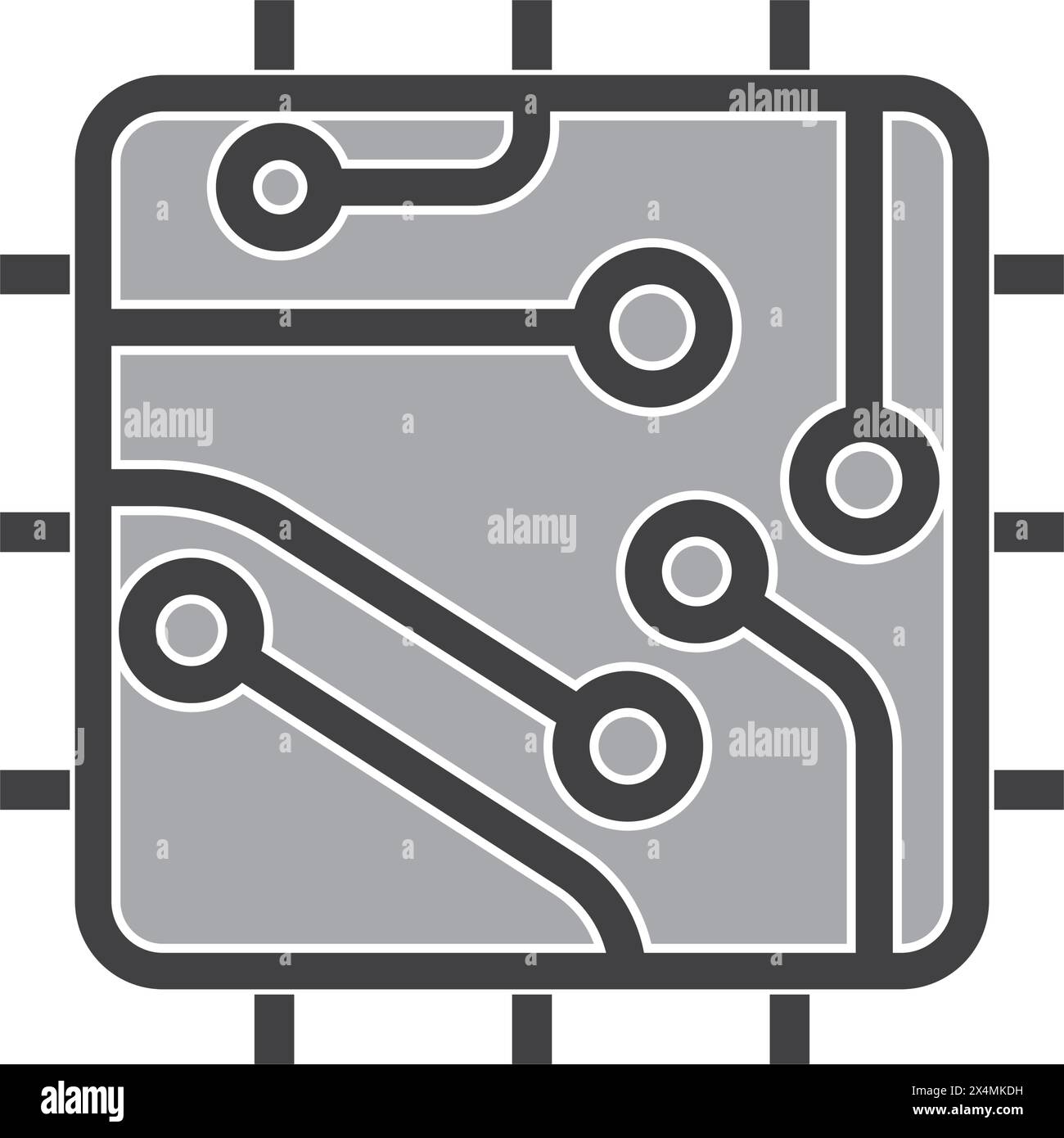 chip processor vector icon illustration design Stock Vector Image & Art ...