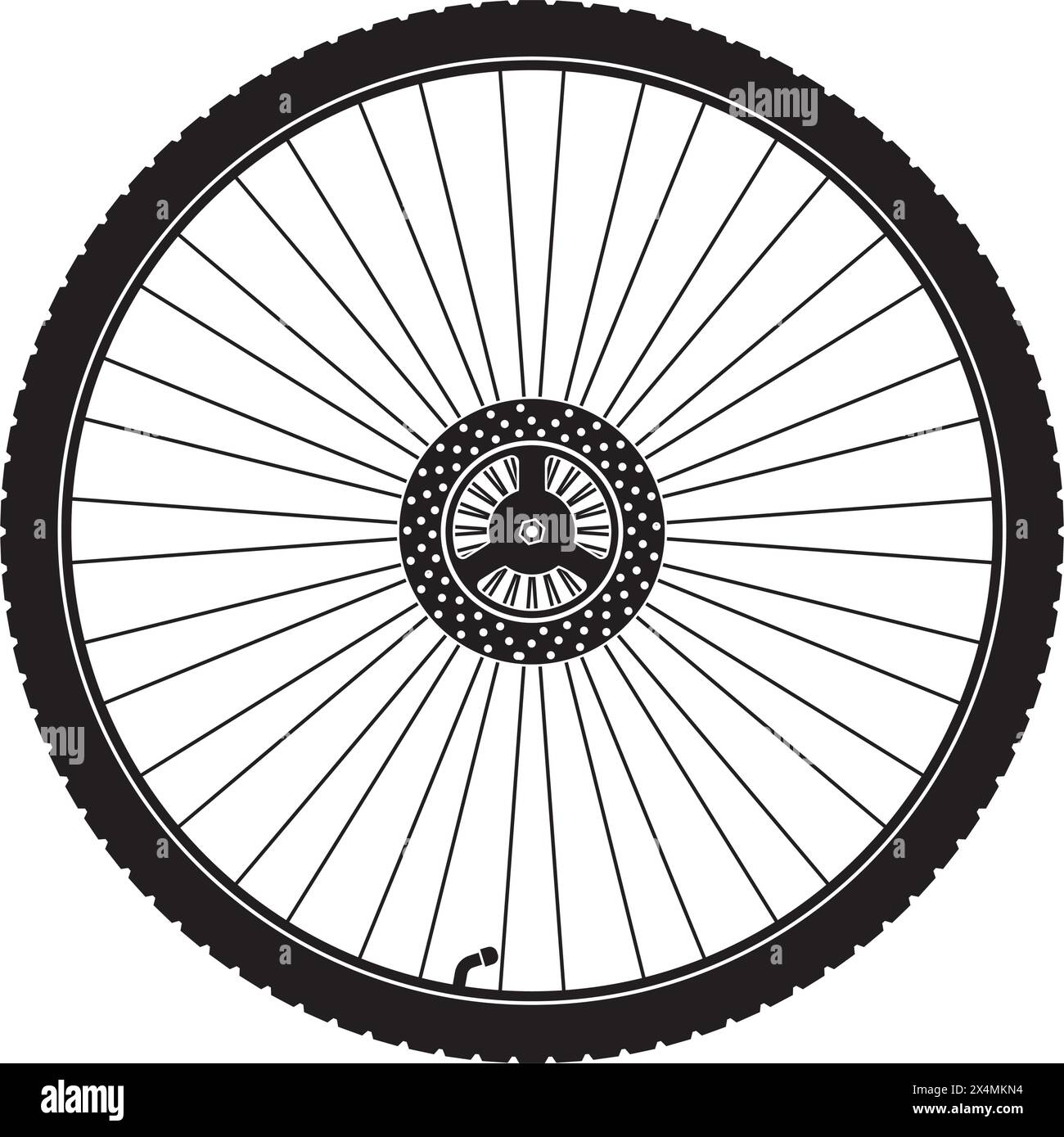 bicycle wheel icon vector illustration symbol design Stock Vector Image ...