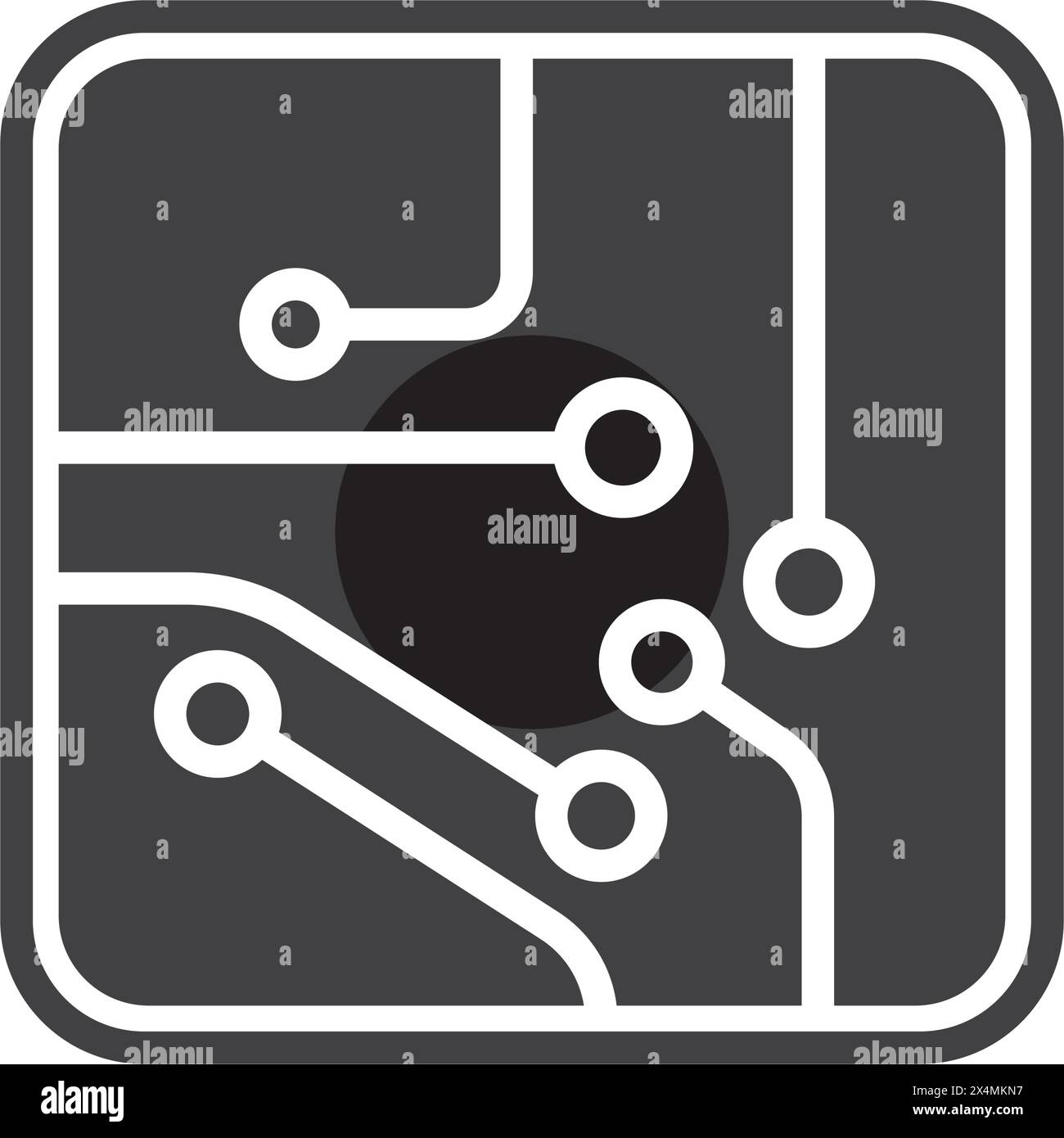 Microprocessor semiconductor silicon chip Stock Vector Images - Alamy