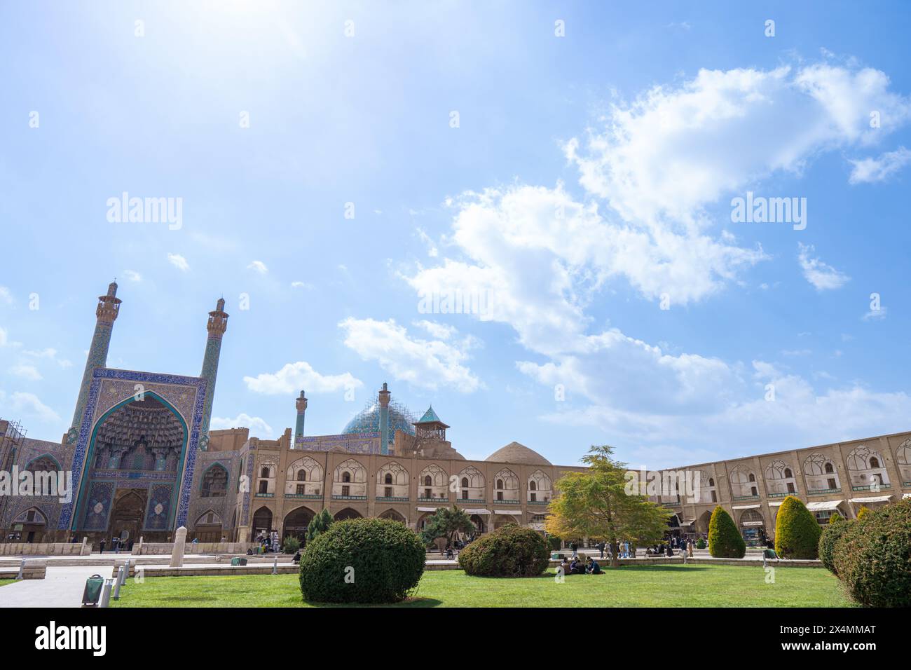 Isfahan, Iran - March 5, 2024: The entrance to the Imam Mosque is ...