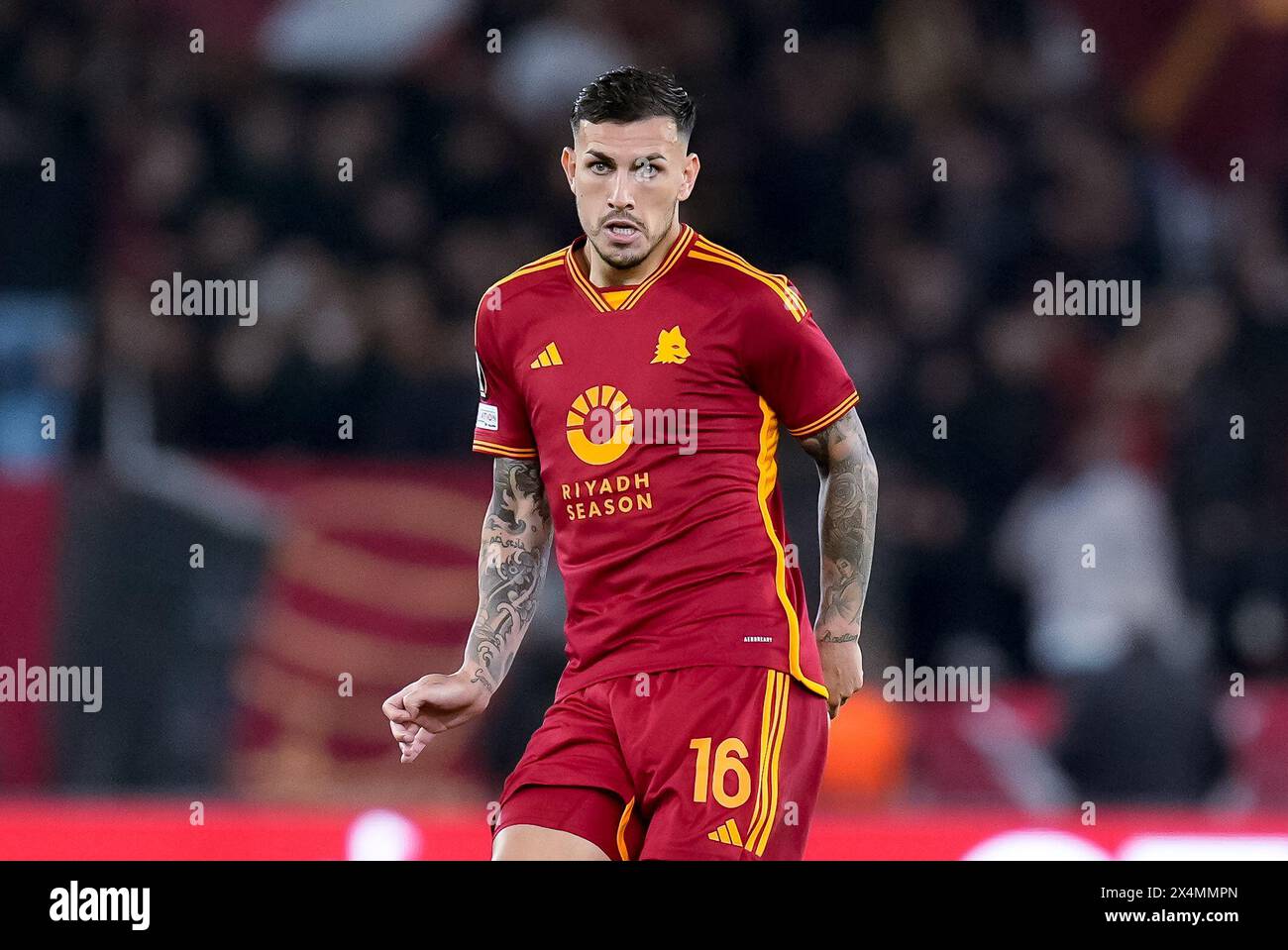 Leandro Paredes of AS Roma during the UEFA Europa League 2023/24 Semi ...