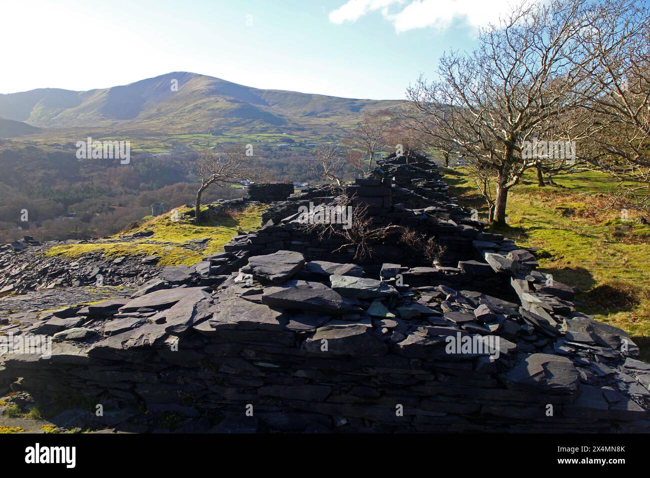 Dinorwig slate quarry, Snowdonia Stock Photo - Alamy