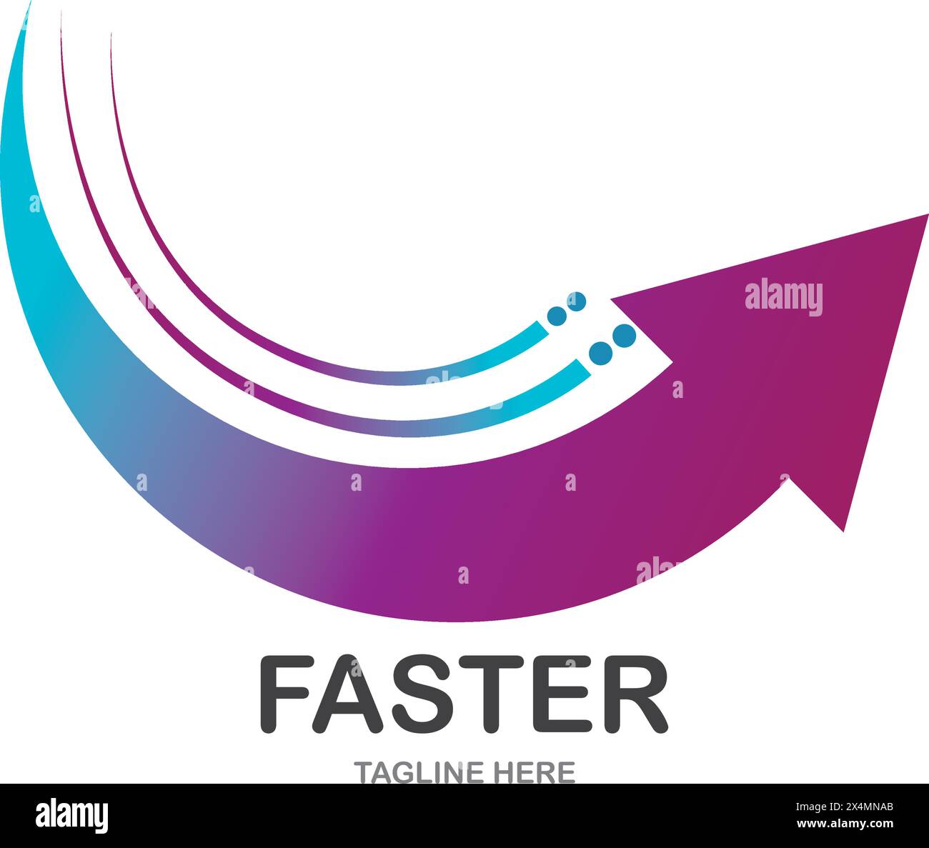 Faster logo vector illustration template design Stock Vector Image ...