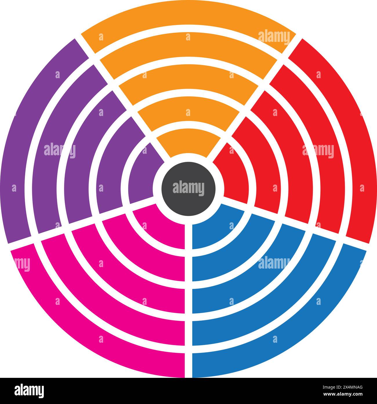 Crop circle, color symbol vector illustration design Stock Vector Image ...