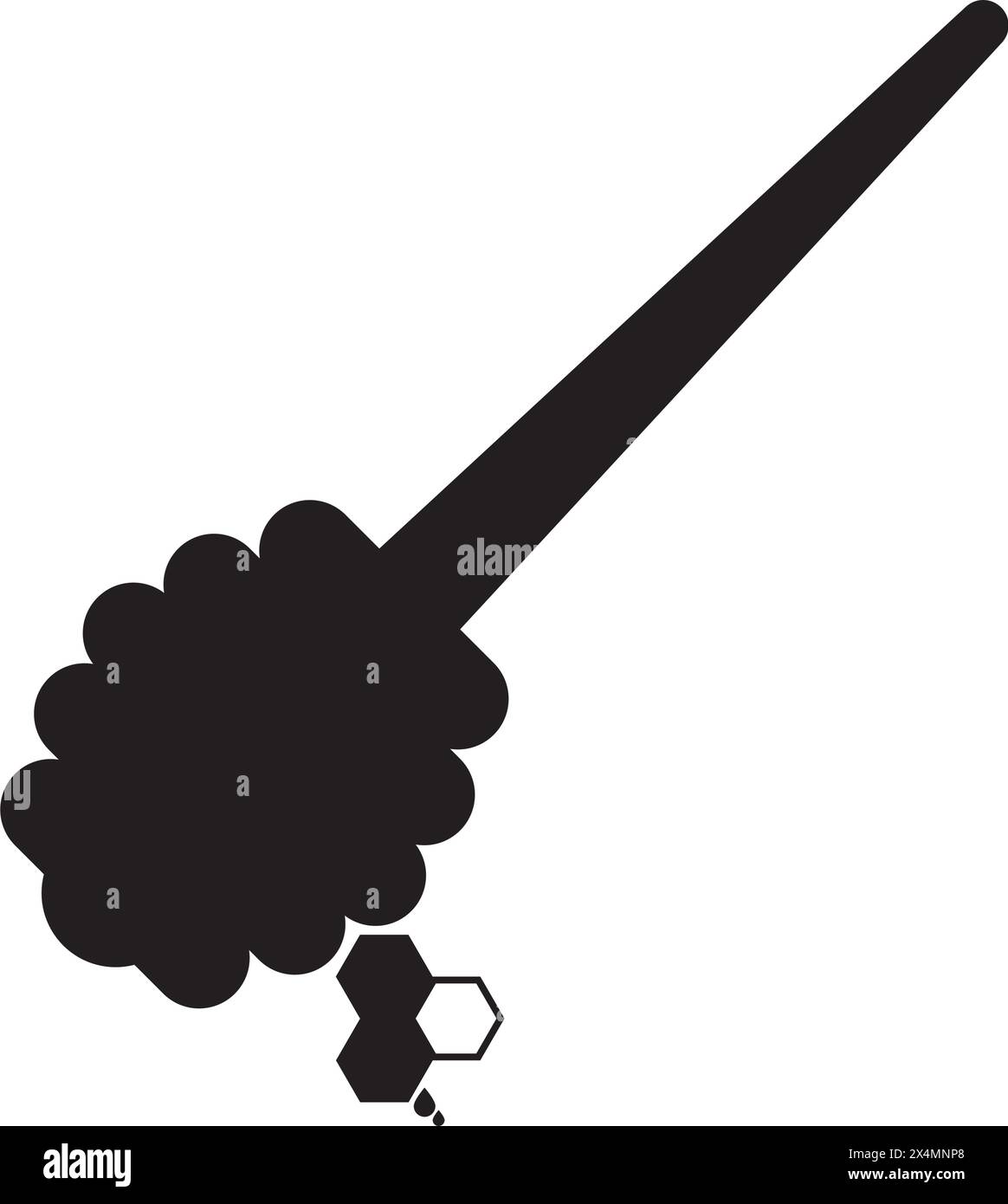 Honey dipper icon vector illustration symbol design Stock Vector Image ...