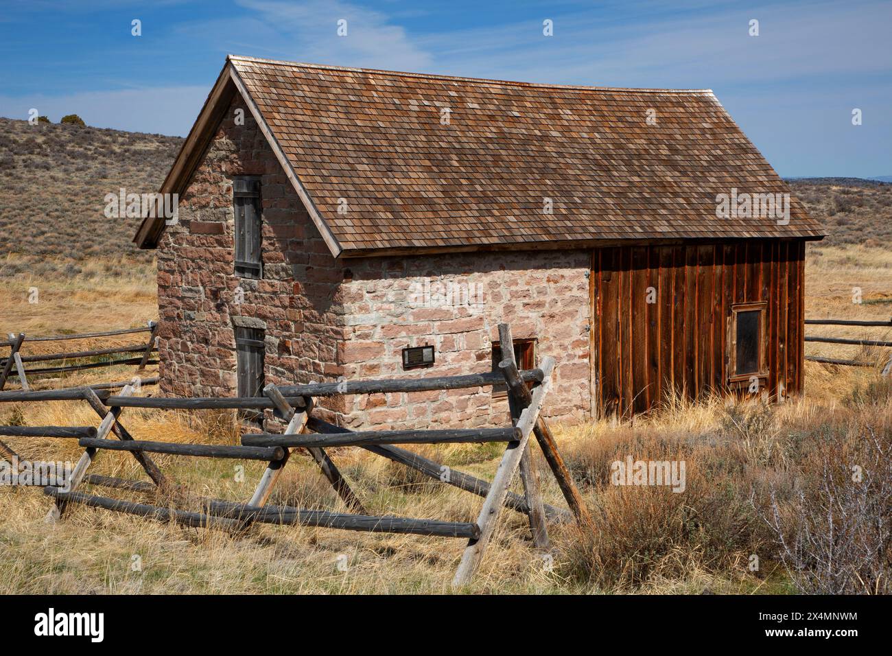Last Chance Ranch, Sheldon National Wildlife Refuge, Nevada Stock Photo ...