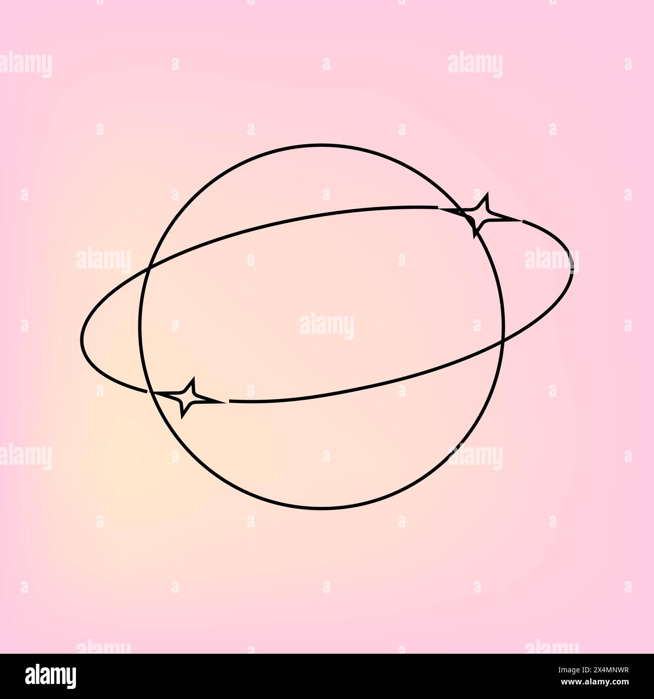 y2k retro element, 2000s element of planet and stars, shape in ...