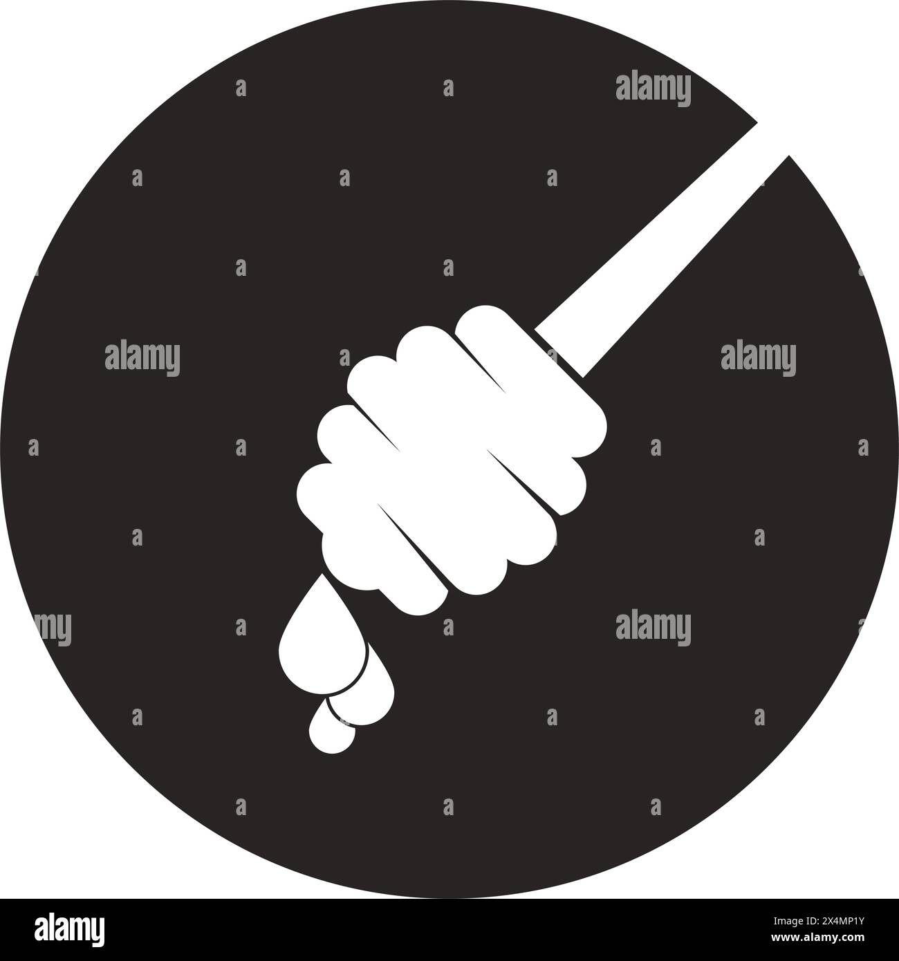 Honey dipper icon vector illustration symbol design Stock Vector Image ...