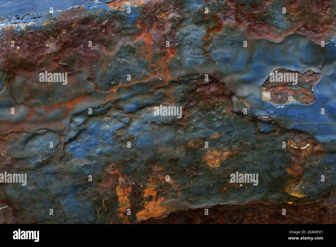 Detailed close-up of rusted metal and steel with lots of corrosion on ...