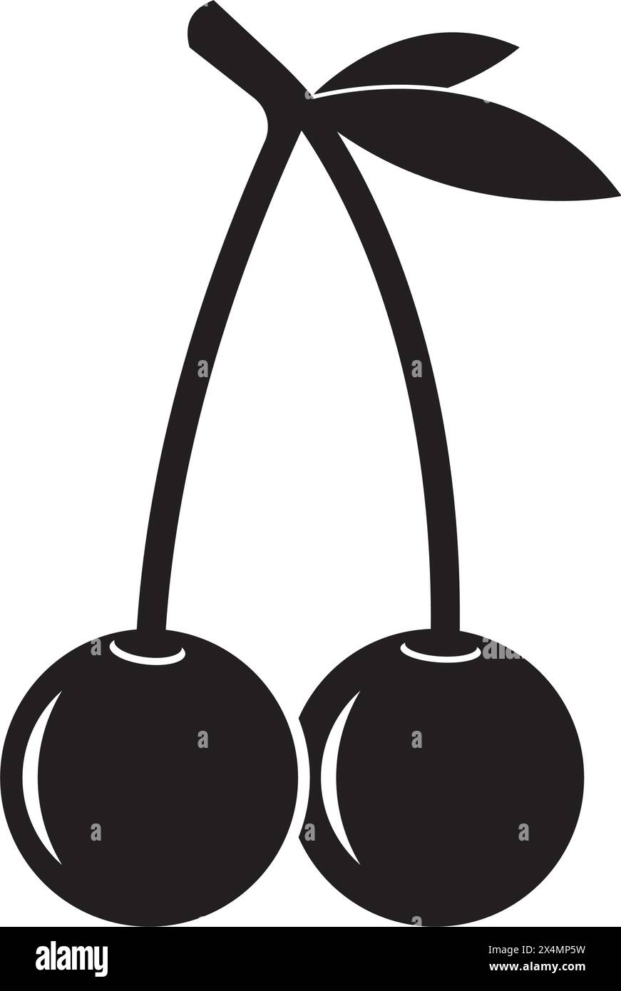 Green cherries Stock Vector Images - Alamy