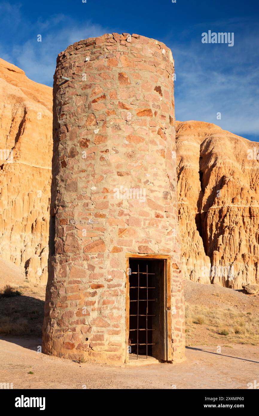 CCC water tower, Cathedral Gorge State Park, Nevada Stock Photo - Alamy