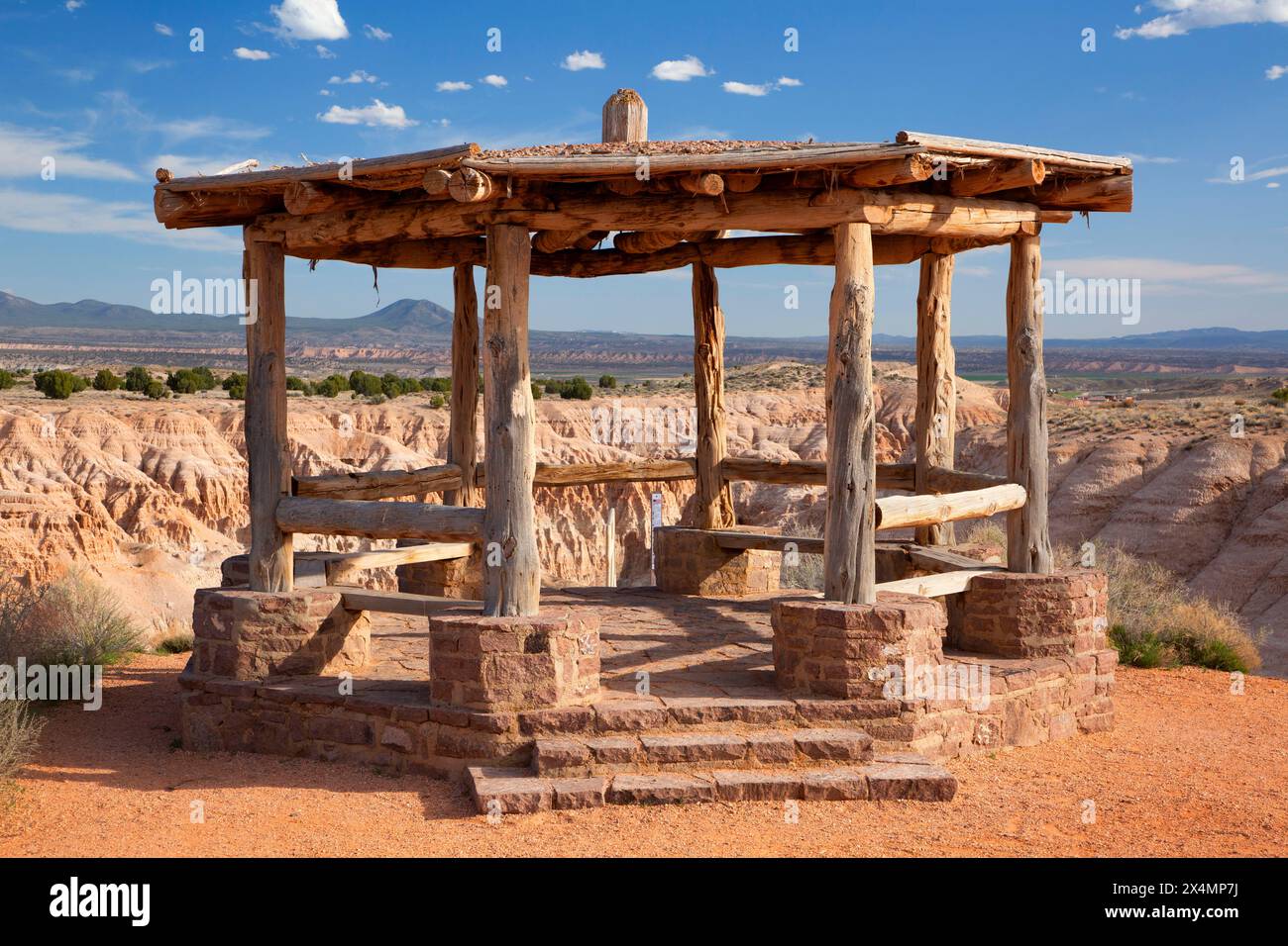 Miller Point viewing shelter, Cathedral Gorge State Park, Nevada Stock ...