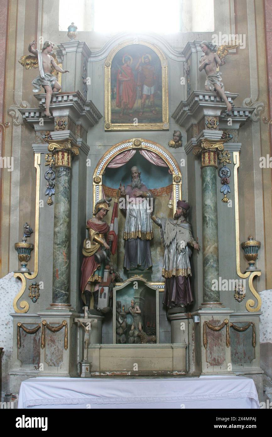 Saint Jerome altar in church of Assumption in Sveta Marija na Muri ...