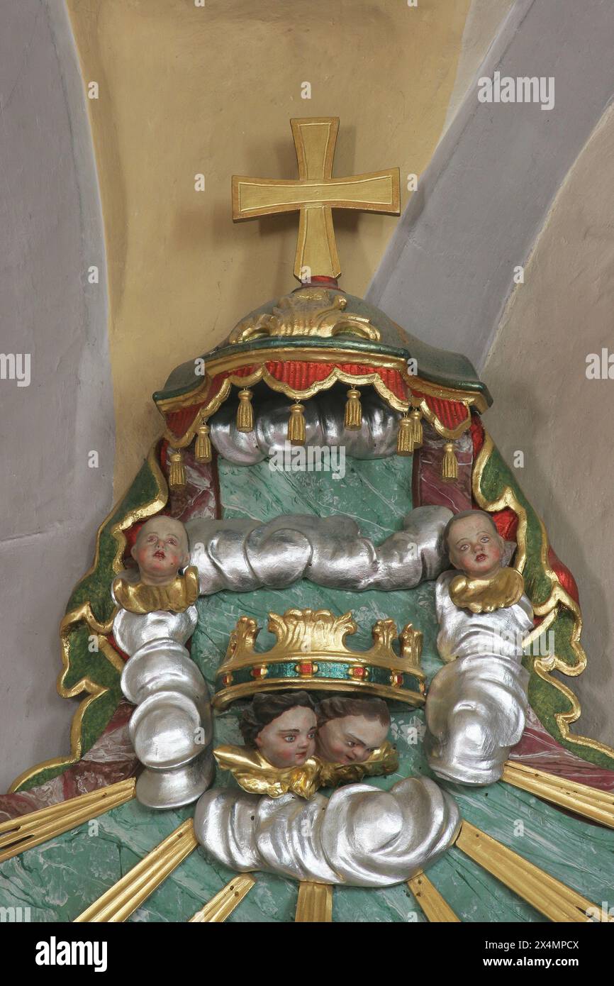 Altar of Our Lady of Lourdes in the Holy Trinity Church in Visoko ...