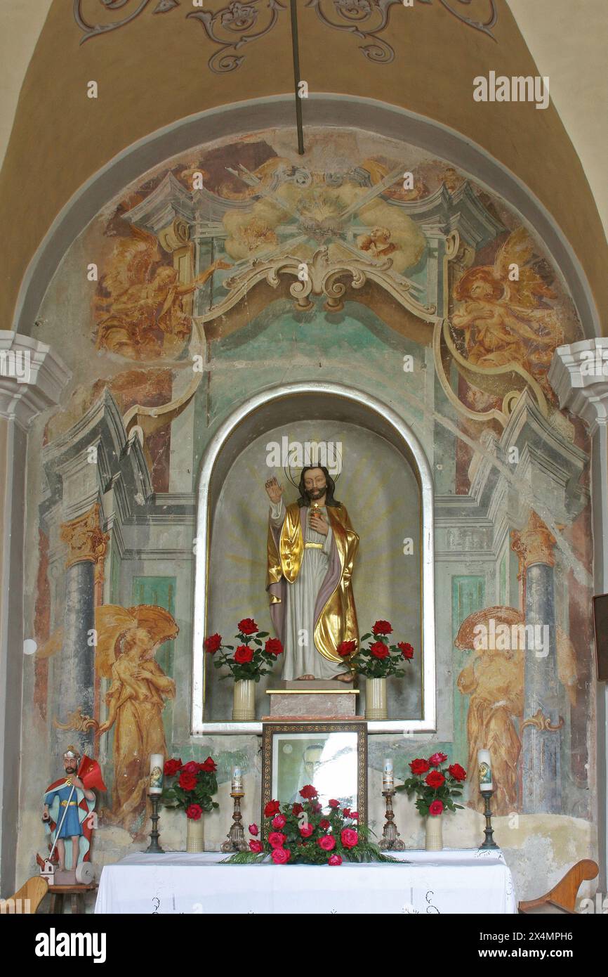 Altar of the Sacred Heart of Jesus in the Church of the Holy Trinity in ...