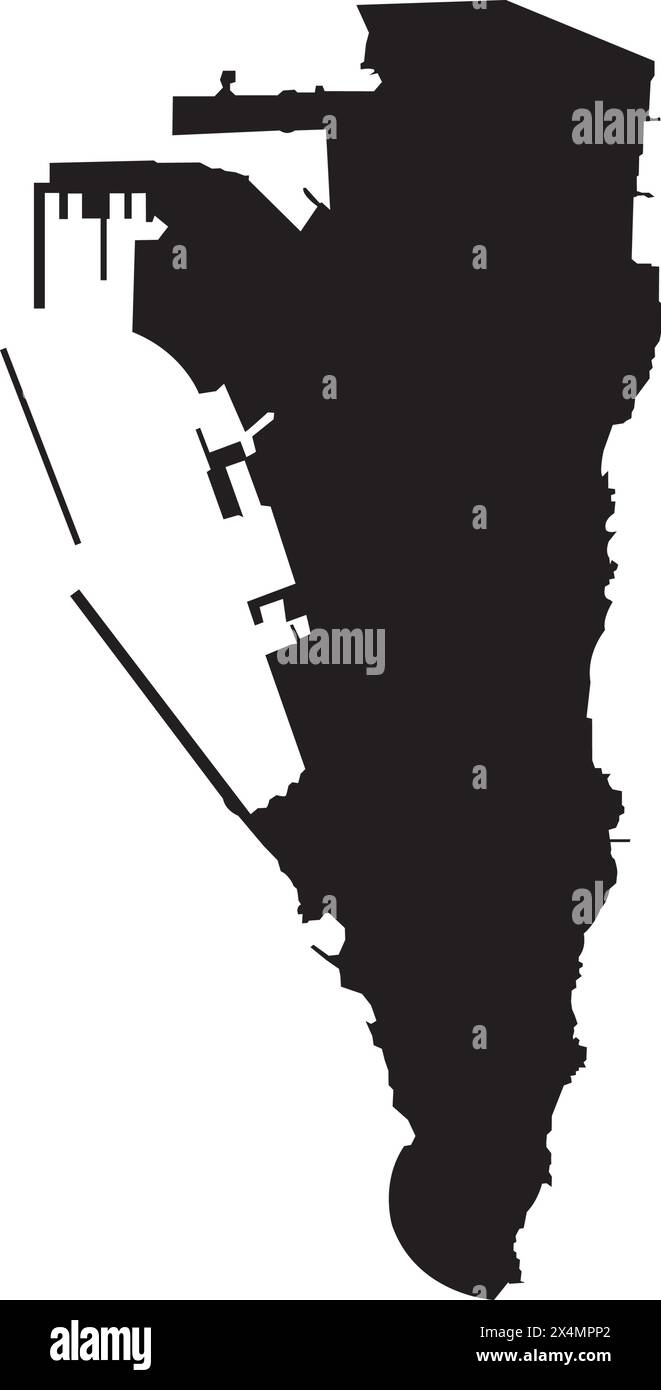 Gibraltar map icon vector illustration symbol design Stock Vector Image ...