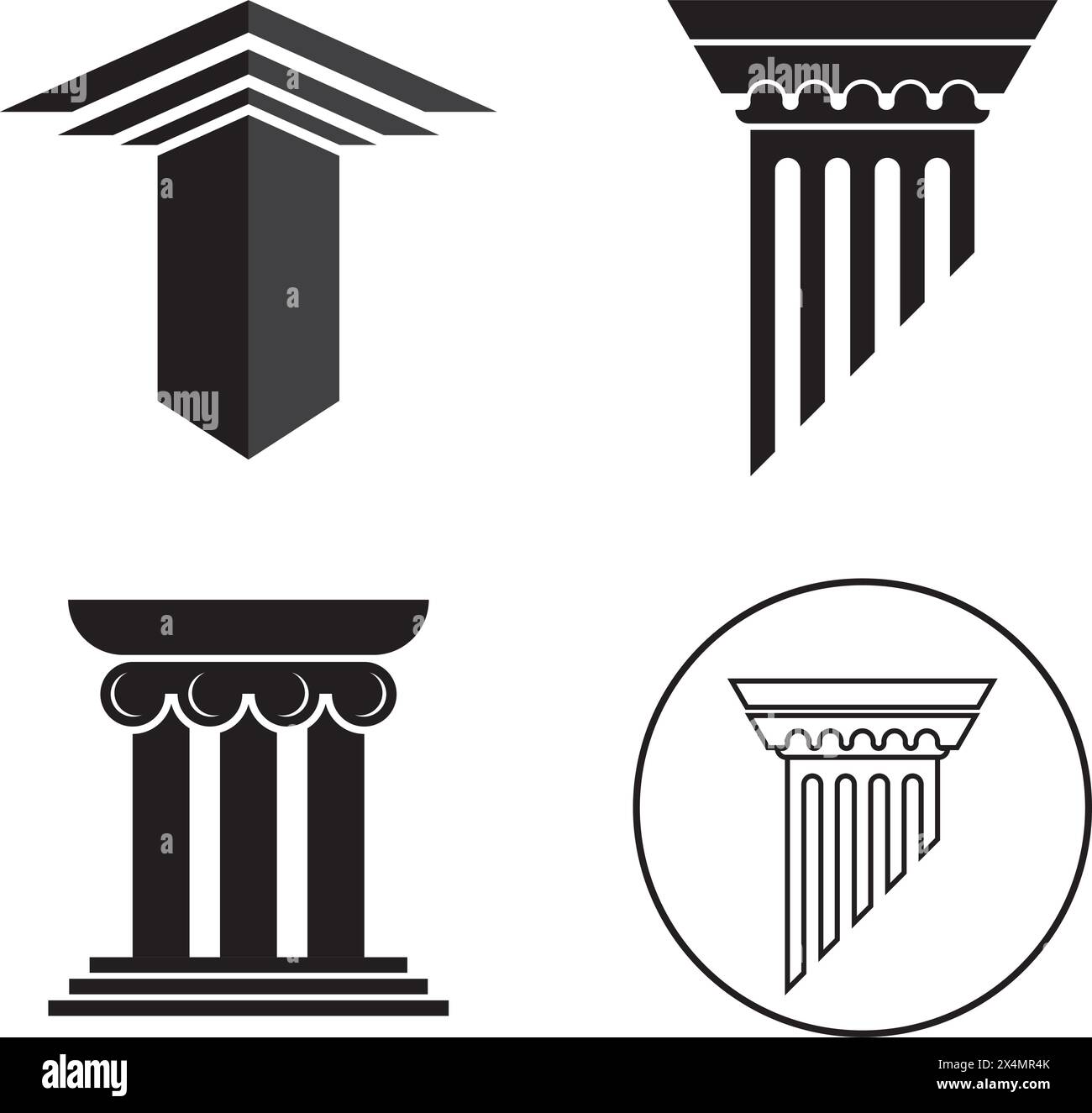 Column logo vector illustration template design Stock Vector Image ...