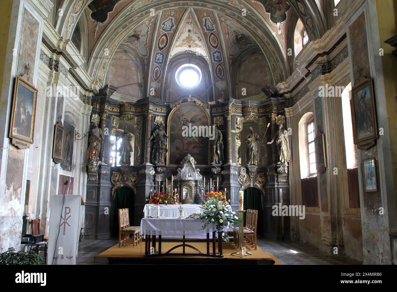 Parish Church of Saint Michael the Archangel in Ludina Croatia Stock ...