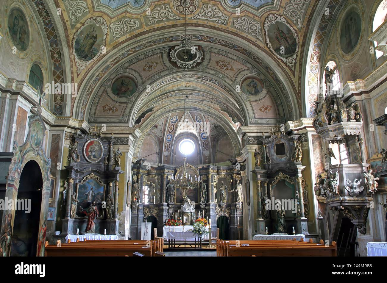 Parish Church of Saint Michael the Archangel in Ludina Croatia Stock ...