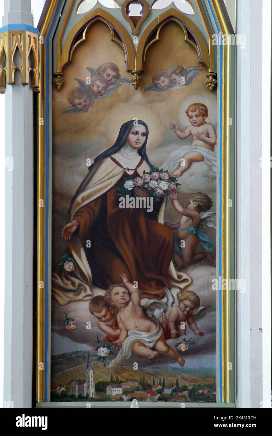 Saint Teresa, main altar in the parish church of St. Anthony of Padua ...