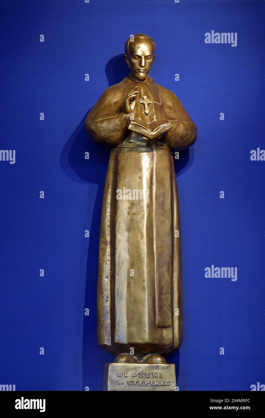 Blessed Aloysius Stepinac, statue in the parish church of Blessed ...