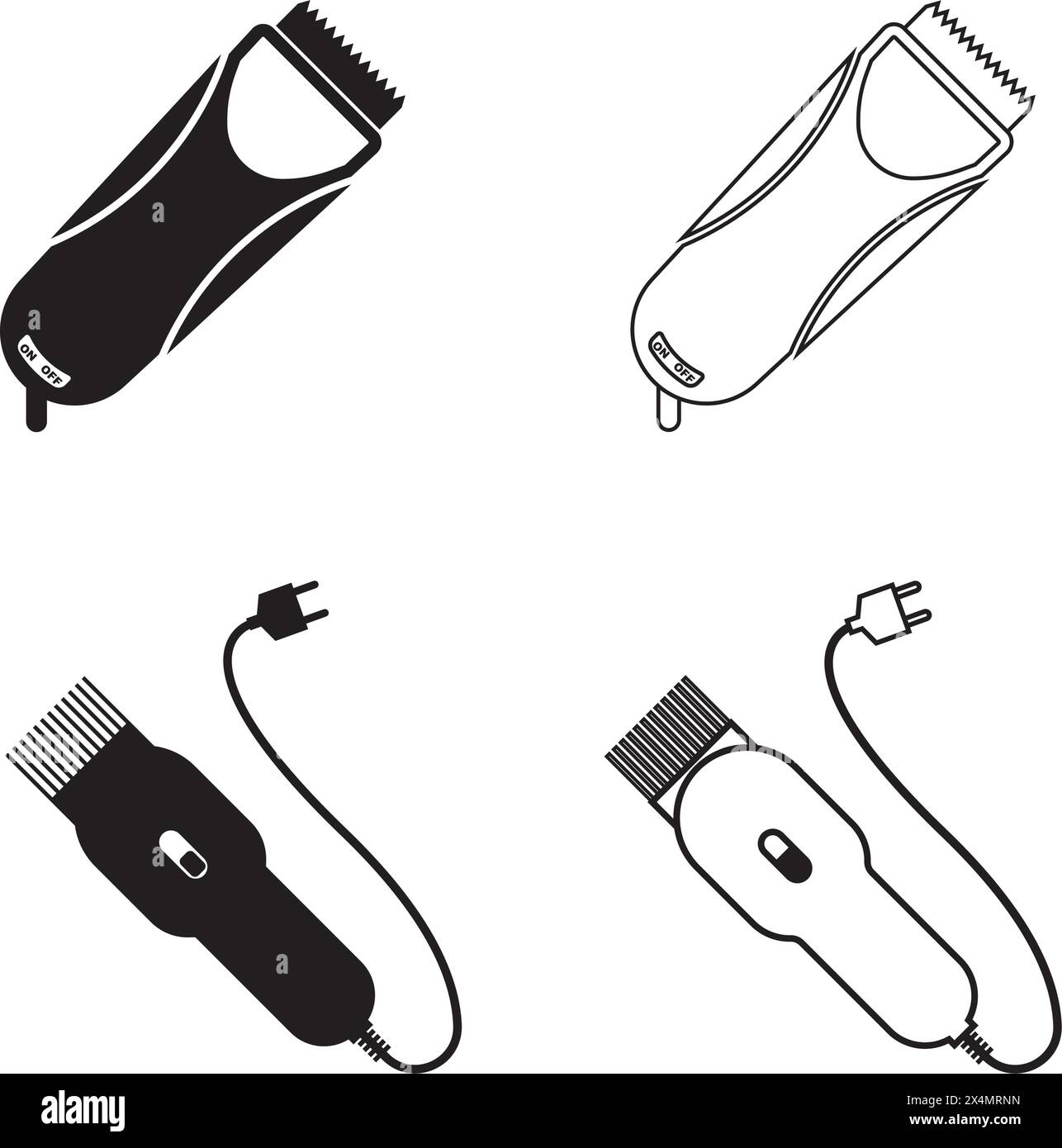 electric clippers vector icon illustration template design Stock Vector ...