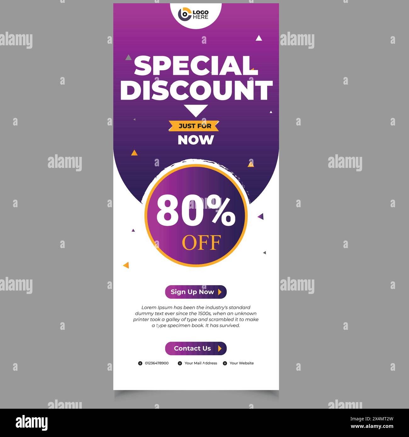 Food and Restaurant roll-up banner design for restaurant. Creative food ...