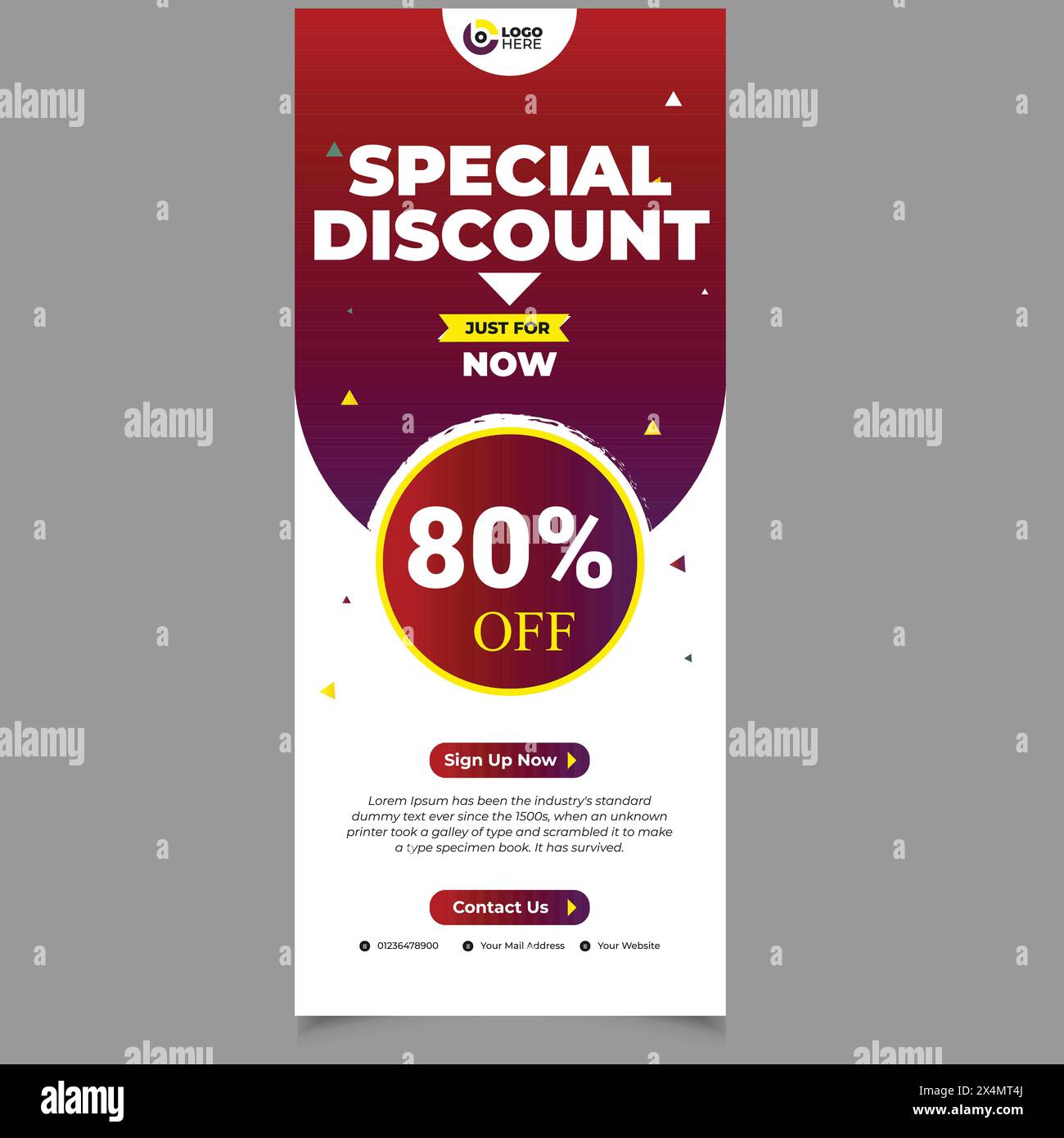 Food and Restaurant roll-up banner design for restaurant. Creative food ...