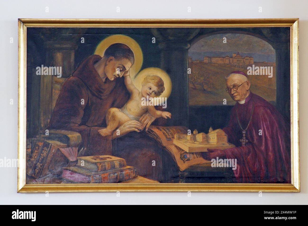 St. Anthony with the child Jesus and Archbishop Antun Bauer, Crypt of ...
