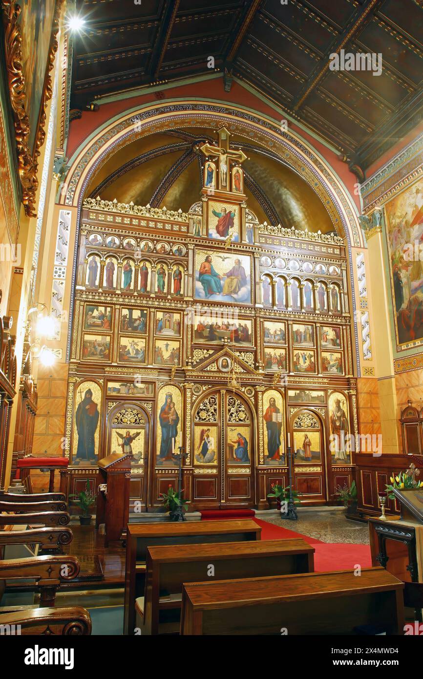 Zagreb greek catholic co cathedral of saints cyril hi-res stock ...