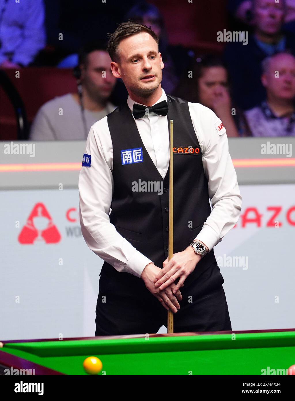 David Gilbert during his semi final match with Kyren Wilson on day ...