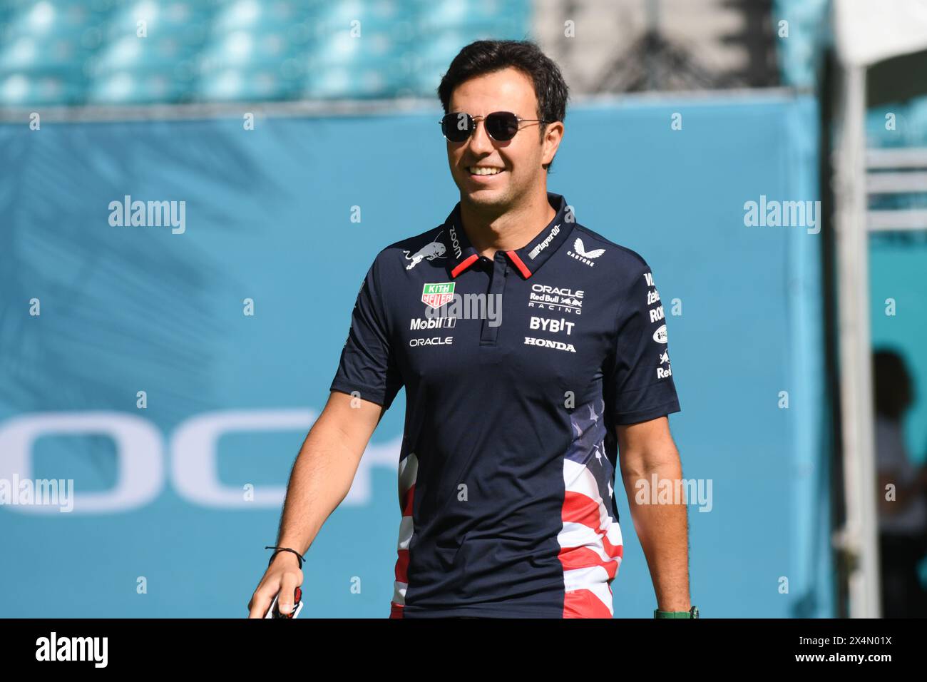 Miami, USA. 04th May, 2024. Sergio Perez of Mexico and driver of the ...
