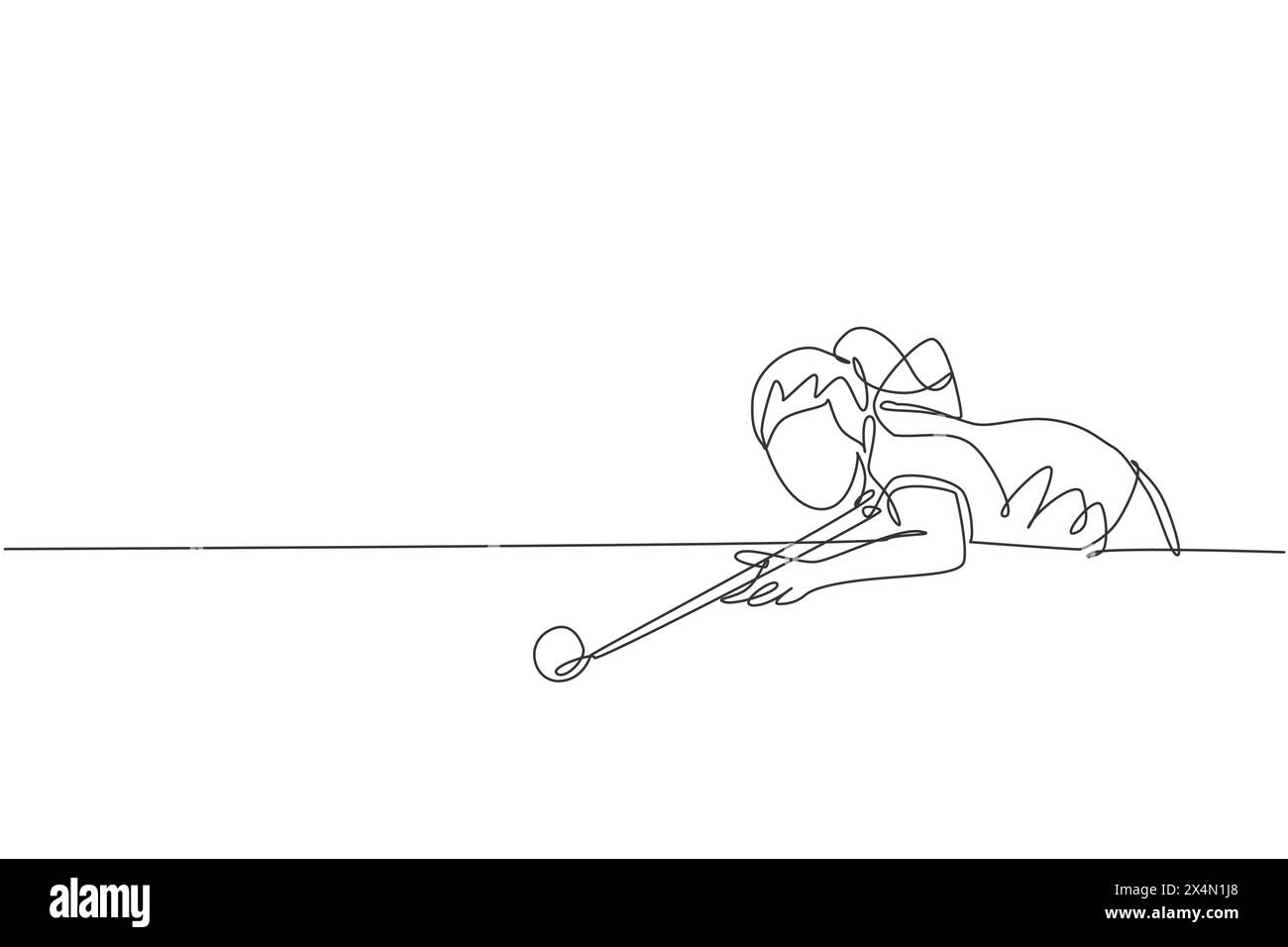 Single continuous line drawing of young beauty professional athlete ...