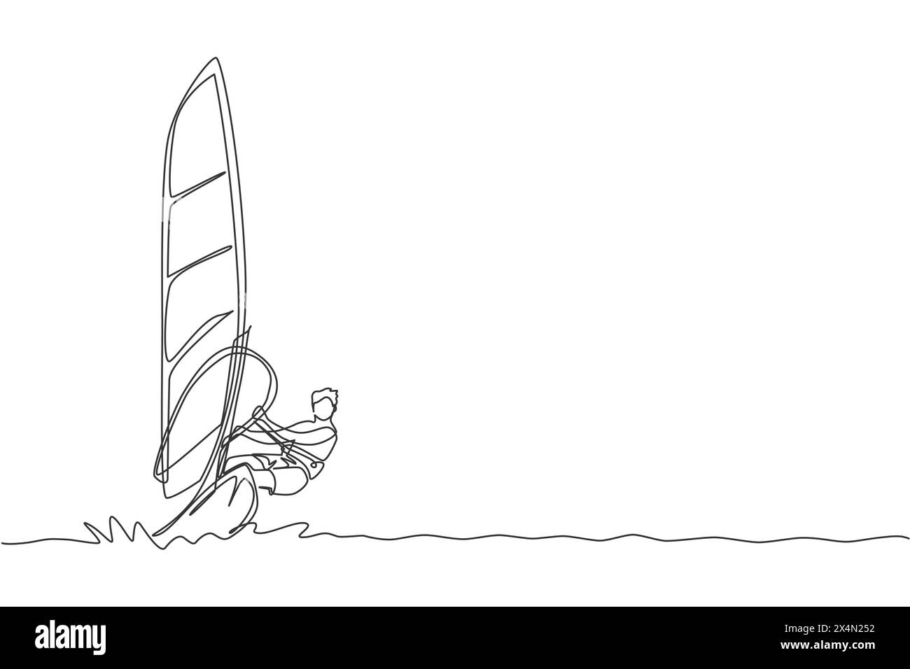 One windsurf Stock Vector Images - Alamy