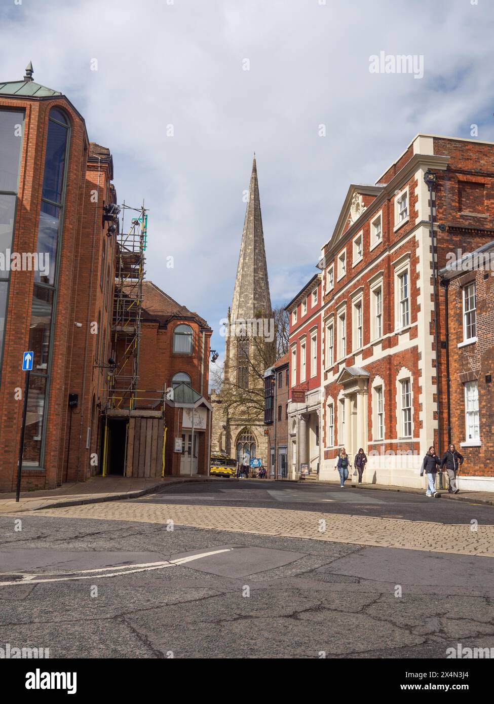 Castlegate York, Fairfax House, St Mary's Church Stock Photo - Alamy