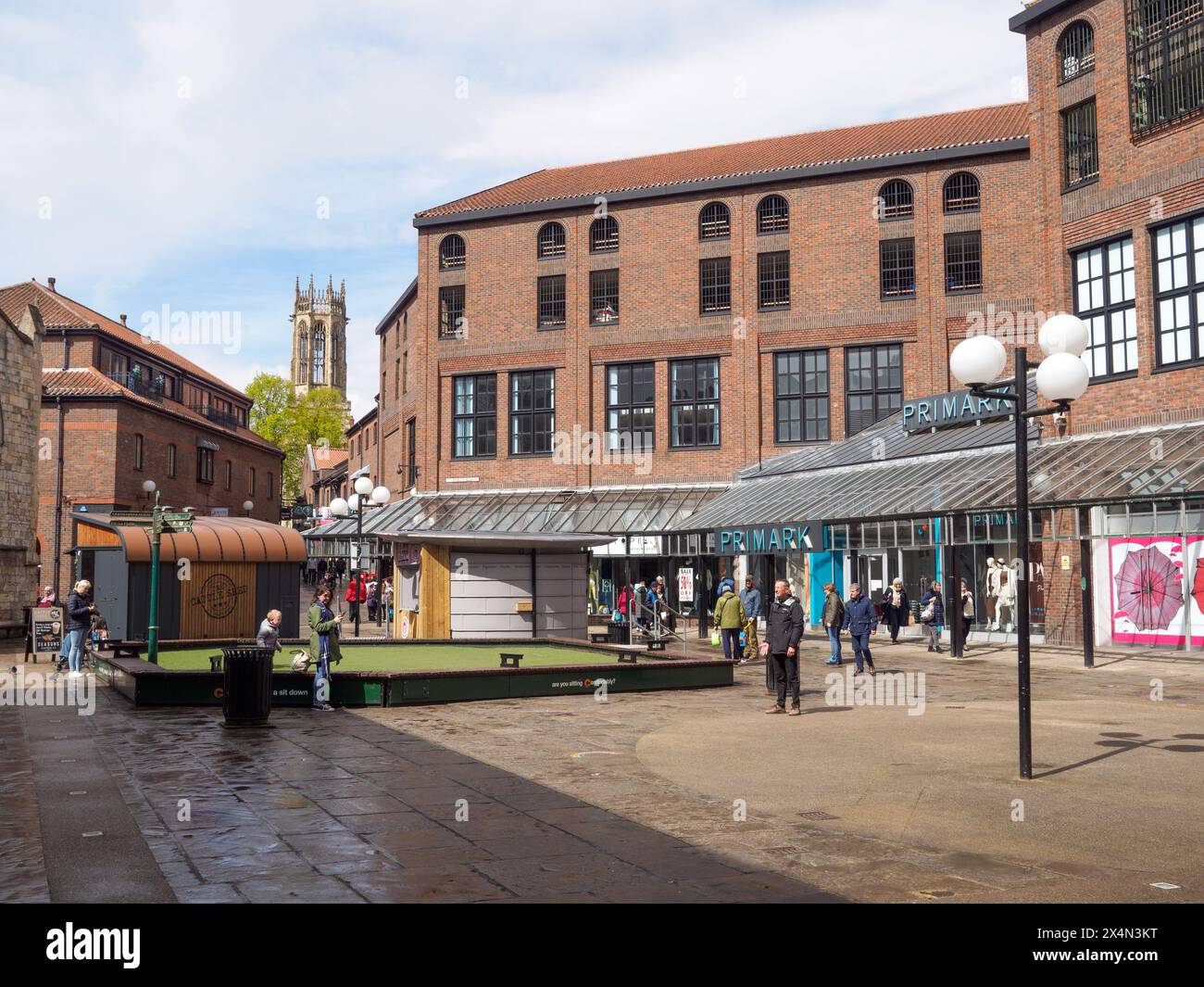St Mary's Square in the Coppergate Centre York Stock Photo - Alamy