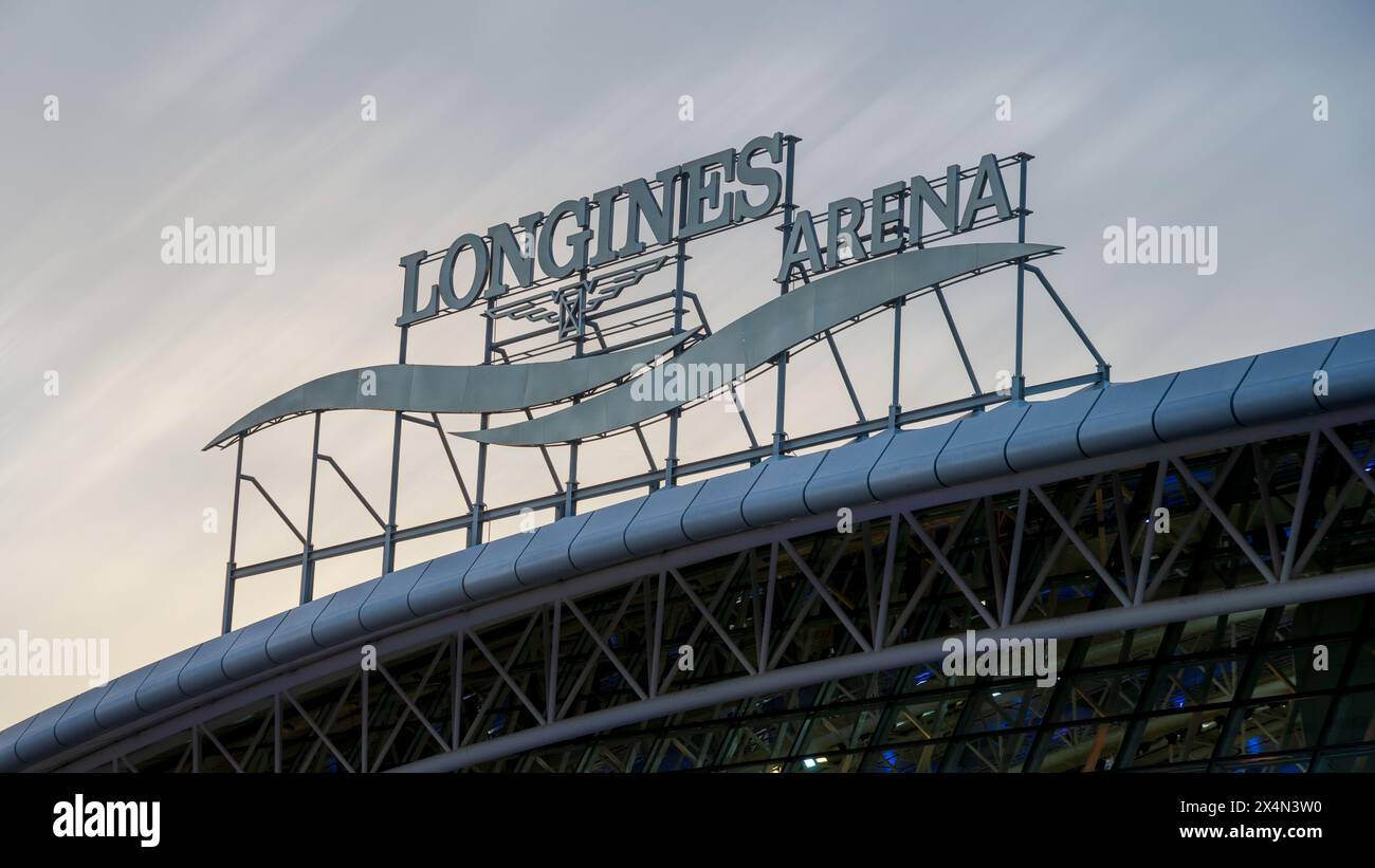 Doha, Qatar- February 20,2024: al shaqab longines arena in qatar Stock ...