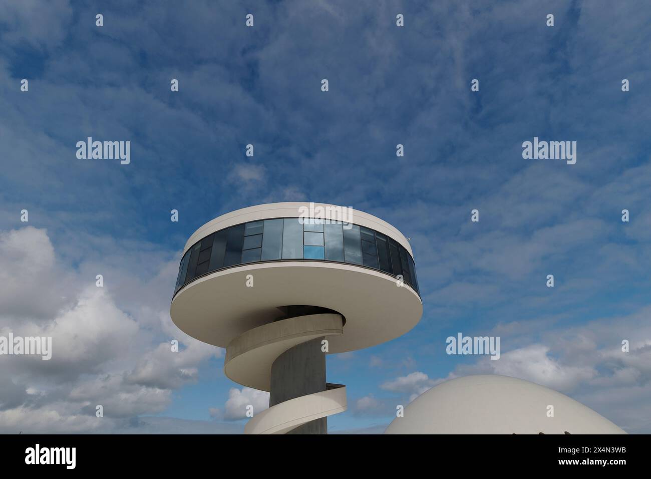 Aviles, Spain-April 18, 2024: The Oscar Niemeyer International Cultural ...