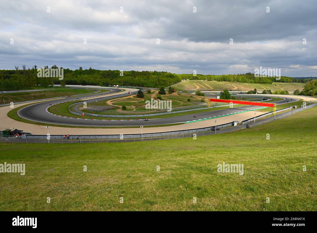Motorcycles on the race track. Races on the racing circuit. Brno ...