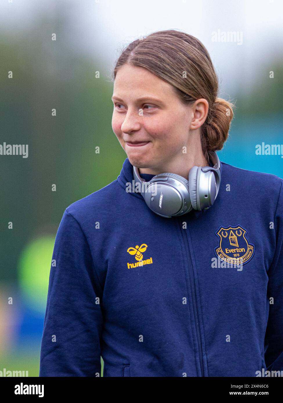 Walton Hall Park Stadium, UK. 4th May, 2024. Emma Bissell (11 Everton ...
