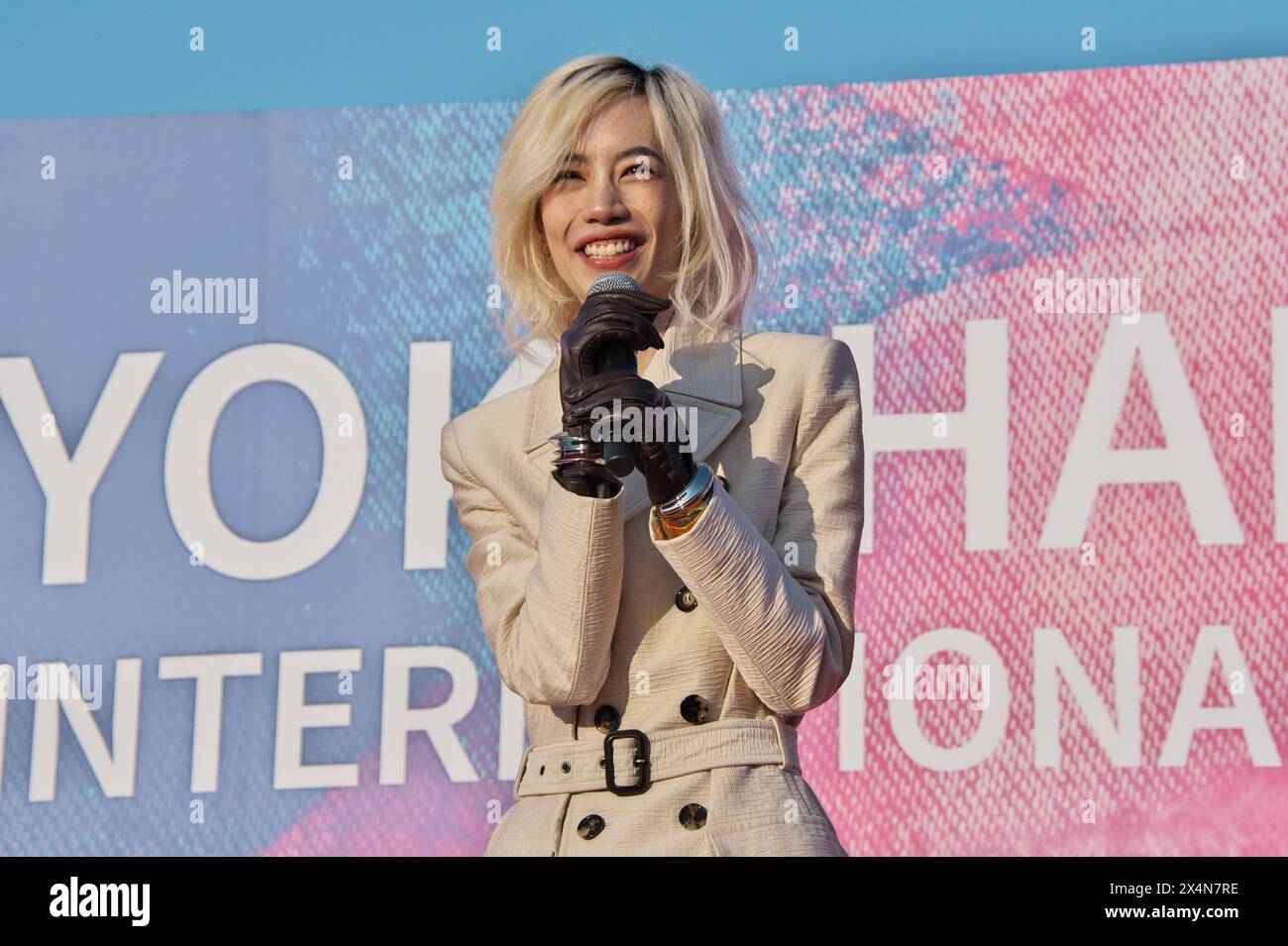 Yokohama, Japan. 04th May, 2024. Thai actress Kitty Chicha Amatayakul ...